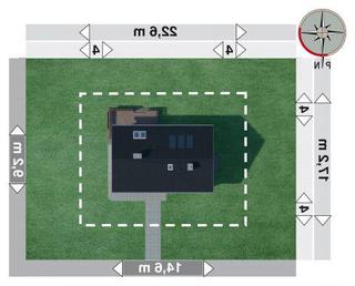projekt domu AN1391 Modrzyk 2 Eko (1391) - Murator projekty