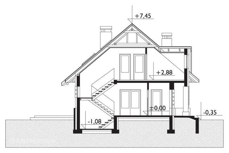 projekt domu AN827 Amadej (827) - Murator projekty
