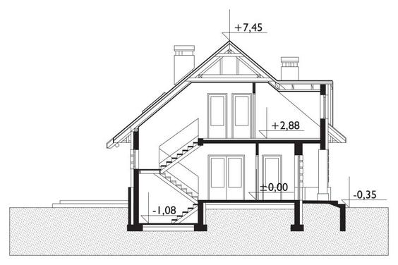 projekt domu AN827 Amadej (827) - Murator projekty