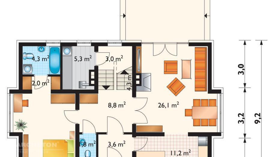 projekt domu AN827 Amadej (827) - Murator projekty