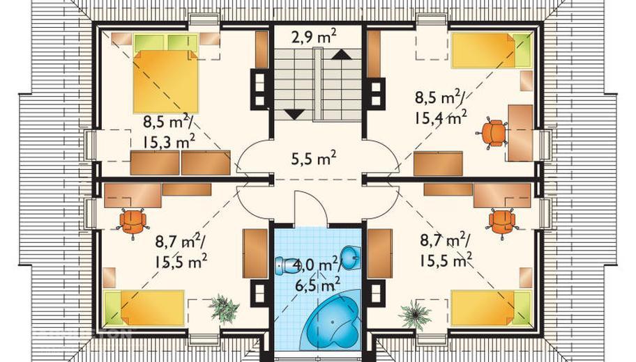 projekt domu AN827 Amadej (827) - Murator projekty