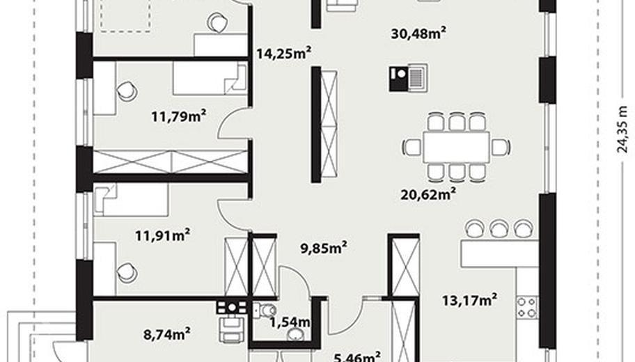 projekt domu AP132 Egon 2 - Murator projekty