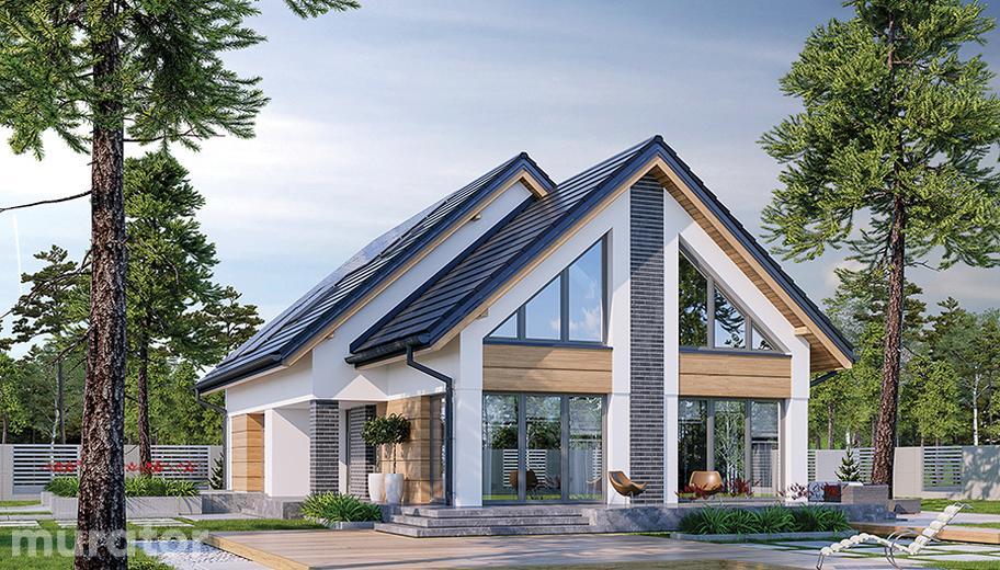 projekt domu M210f Jasna przestrzeń - wariant VI (z wentylacją ...