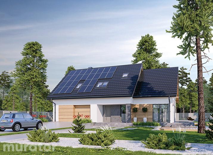 projekt domu M210f Jasna przestrzeń - wariant VI (z wentylacją ...