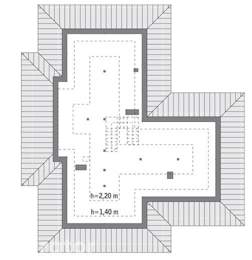 projekt domu M146a Błękitna rapsodia - wariant I - Murator projekty