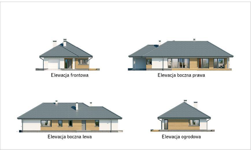 projekt domu M240a Zamierzony - wariant I - Murator projekty