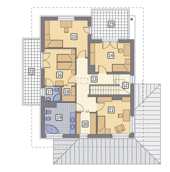 projekt domu M50 Białe piaski - Murator projekty
