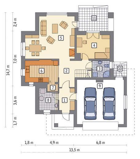 projekt domu M50 Białe piaski - Murator projekty