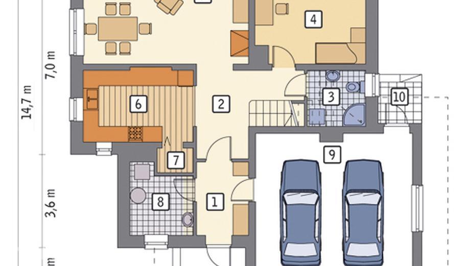 projekt domu M50 Białe piaski - Murator projekty