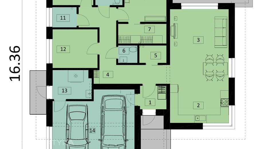 projekt domu Ka34 Projekt domu Ka34 - Murator projekty