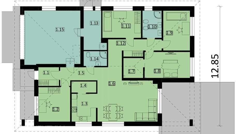 projekt domu Ka11 Projekt domu Ka11 - Murator projekty