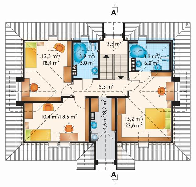 projekt domu AN871 Nowy Dworek-2 (871) - Murator projekty