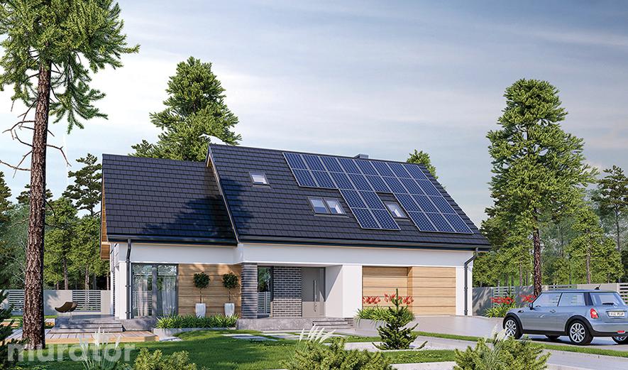 projekt domu M210f Jasna przestrzeń - wariant VI (z wentylacją ...