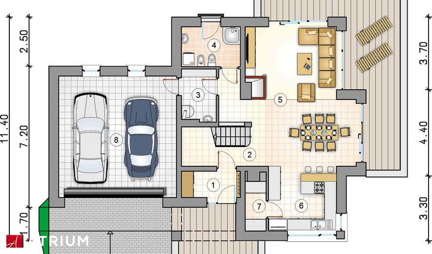 projekt domu GL1127 Jupiter XII - Murator projekty