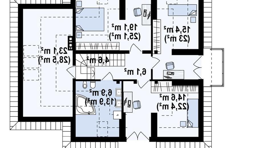 projekt domu Z283 Projekt domu Z283 - Murator projekty