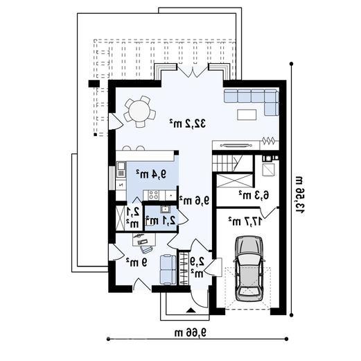 projekt domu Zx44 Projekt domu Zx44 - Murator projekty