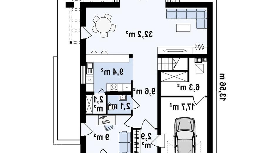 projekt domu Zx44 Projekt domu Zx44 - Murator projekty