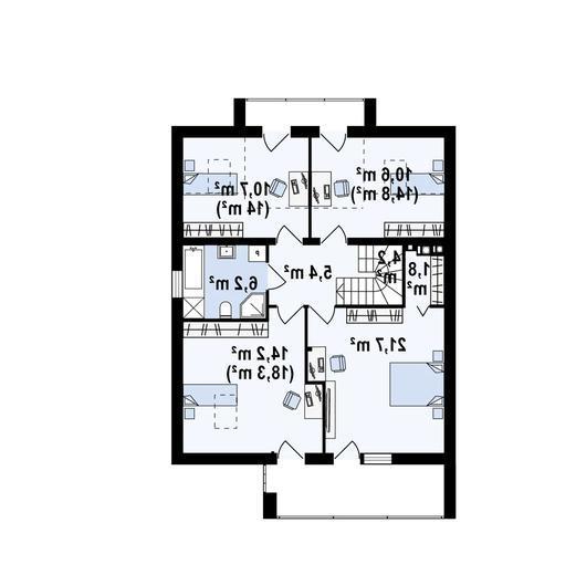 projekt domu Zx44 Projekt domu Zx44 - Murator projekty