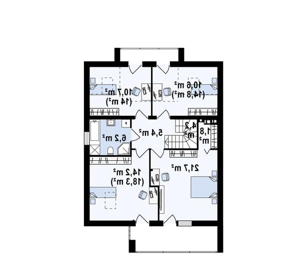 projekt domu Zx44 Projekt domu Zx44 - Murator projekty